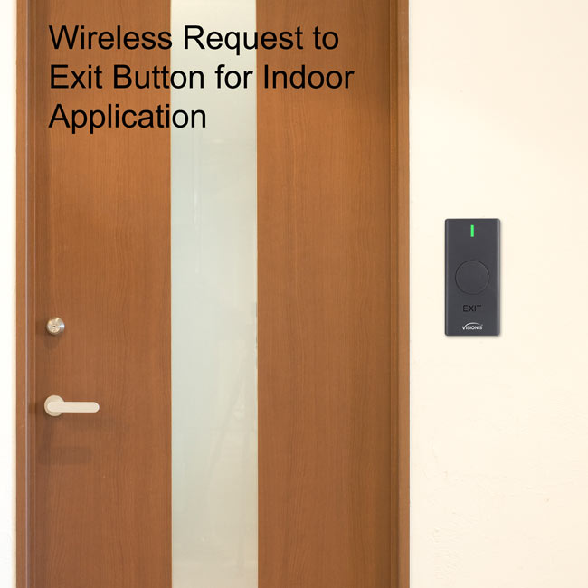 VIS-8013 - Indoor + Black + Access Control + 433MHz Wireless Request to ...