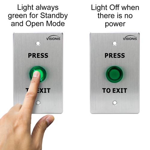 VIS-7026 - Indoor Touch Sensitive Type Standard Size Push to Exit ...